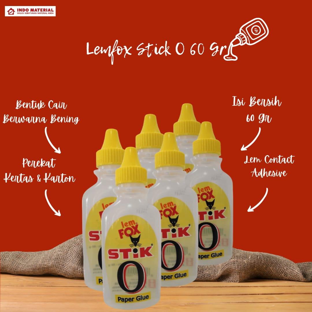 Lem Kebutuhan ATK , Ingat Lemfox Stik O 60 Gr! ⋆ Indo Material